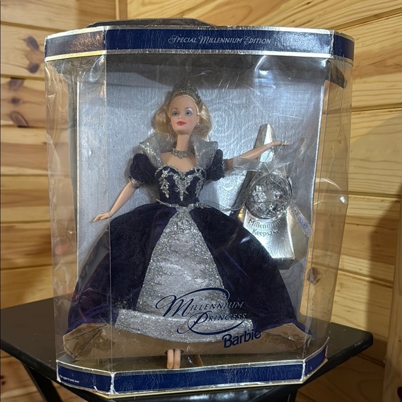 Toys | Millennium Princess Barbie Elegant Blue And Silver Gown | Poshmark